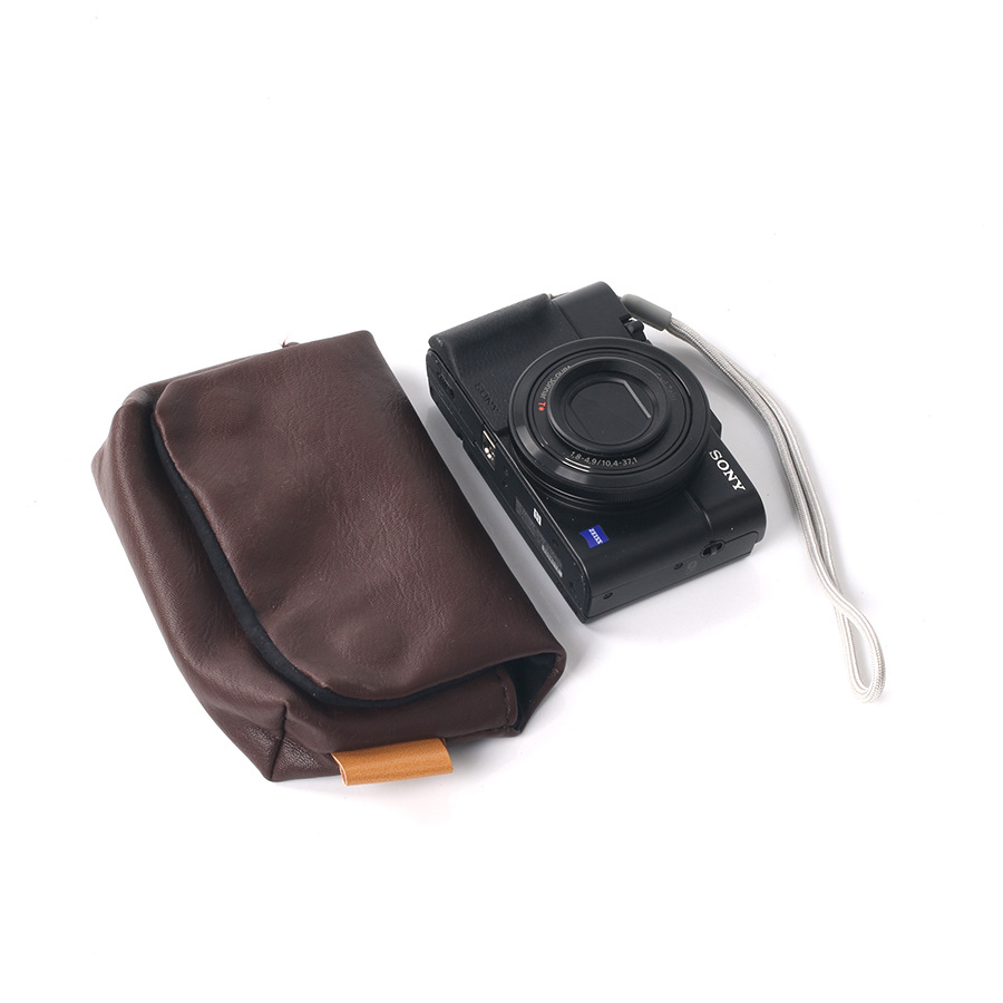 PU Leather Camera Bag Soft Case Cover for Canon Powershot G7X G9X Mark ...