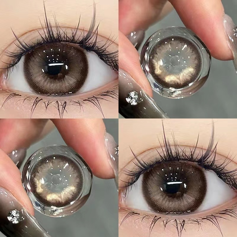 KSSEYE 14.5MM large diameter brown contact lenses/myopia colored ...