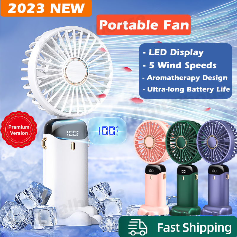 Mini Fan Kipas Mini Portable Fan 10000mAh Battery Rechargeable Usb Fan ...