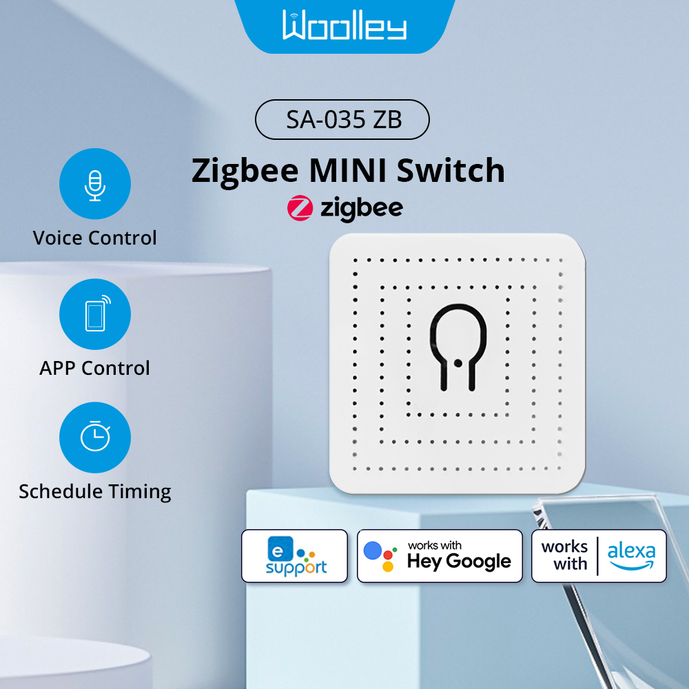 Woolley SA-035 ZB 16A ZBMINI Zigbee Smart Switch Tuya Light Switch 2 ...