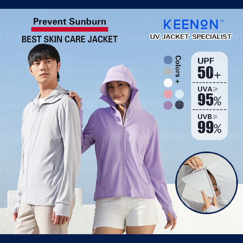 [M-5XL] UPF50+ sun-proof clothing Women Zip UV Sun Protection Up Hoodie Men Long Sleeve Outdoor ...