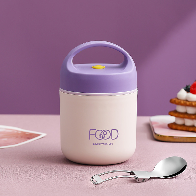 2 Layers Portable Lunch Box Breakfast Cup Breakfast Food Storage Box ...