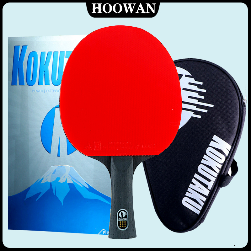 Original KOKUTAKU 6/7/8/9 STARS Professional Ping Pong Racket with Bag ...