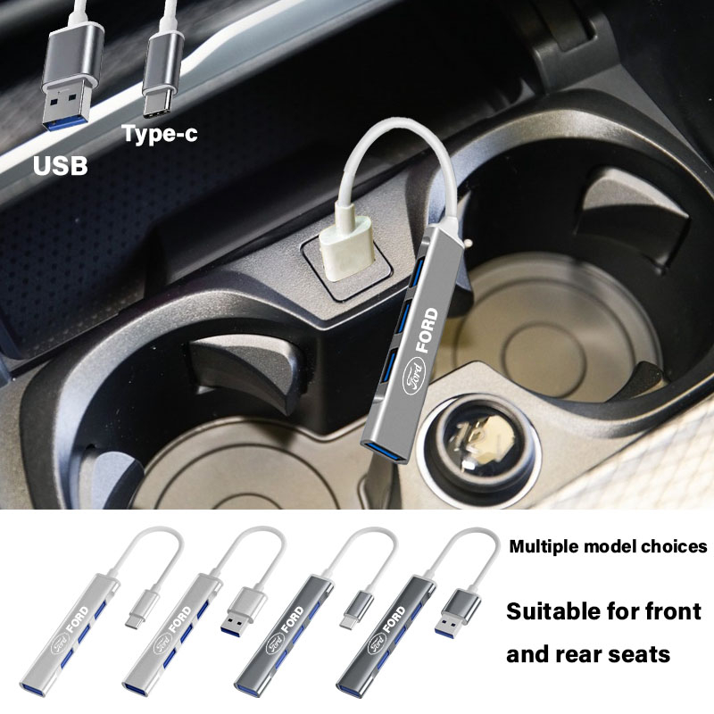 Ford Car mounted USB extension splitter plug Fiesta Ranger T6/T7/T8 ...