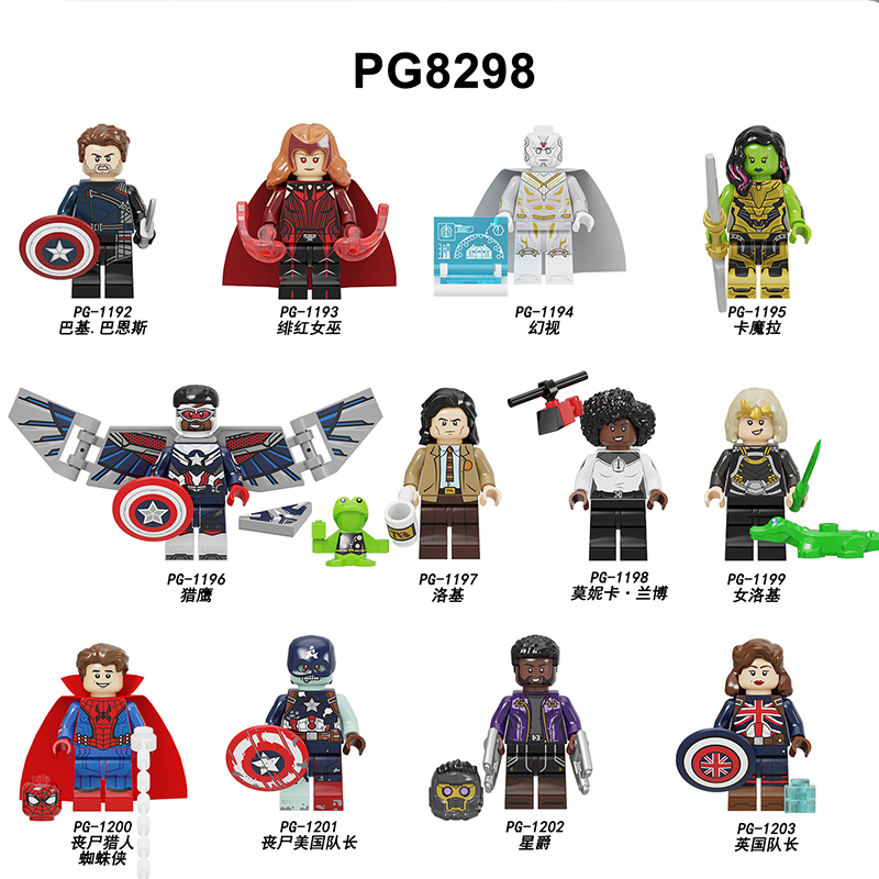 New Zombie Captain Spider Wanda Vision America Man Star-Lord Super ...