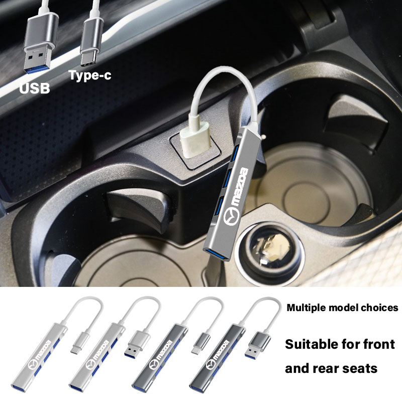 Mazda Car mounted USB extension splitter plug 3 2 5 CX3 RX8 BT50 323 ...