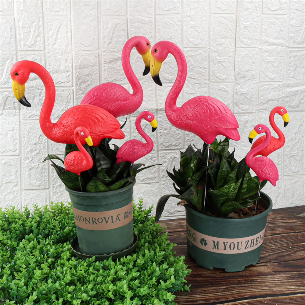 New Style Realistic Flamingo Model Artificial Plastic Flamingo Outdoor ...
