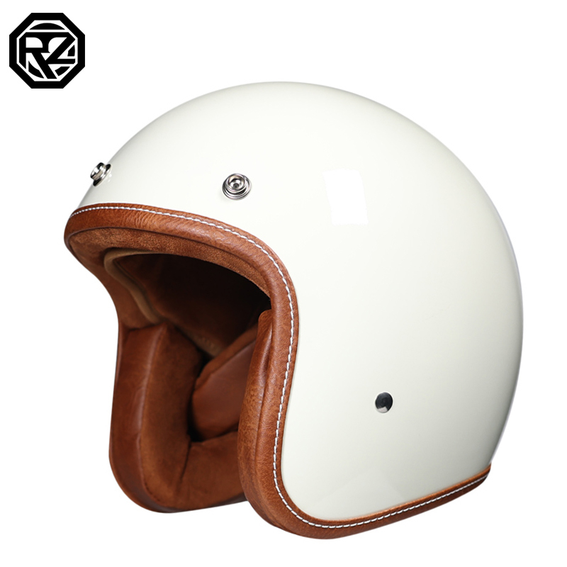 Motorcycle Helmet Retro Vintage Cruiser Chopper Scooter Cafe Moto ...