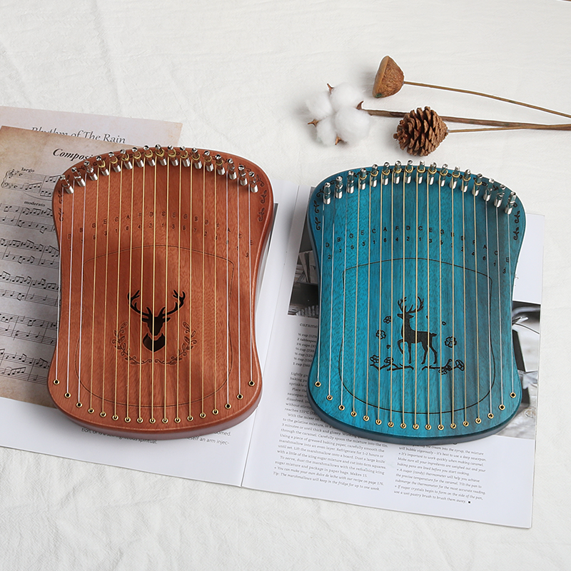 17 Strings Harpika Lyre Harp Easy to learn Musical Instrument | Shopee ...