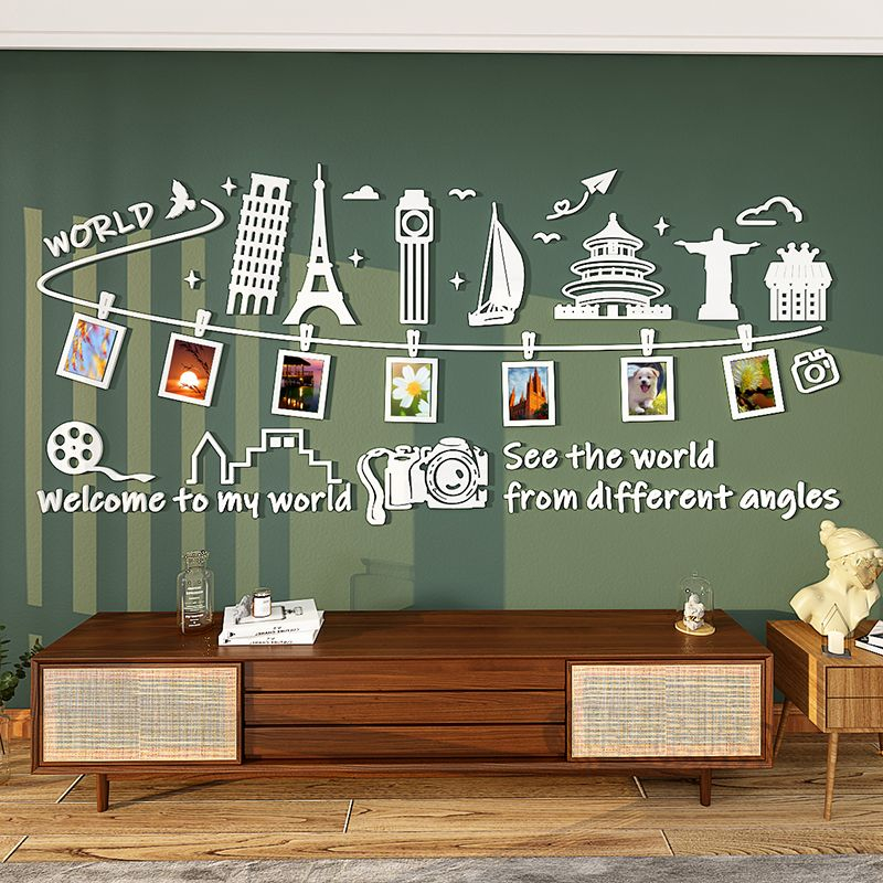 Creative ins style photo frame photo wall decoration wall stickers 3d ...