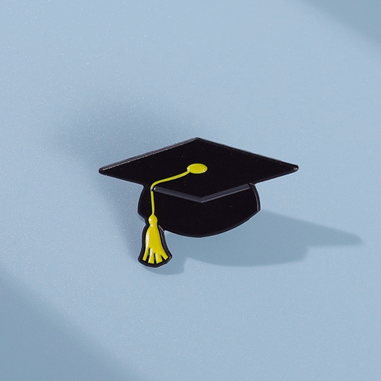 Graduation Season Enamel Pin Bachelor Hat Brooch Lapel Badges Graduate ...