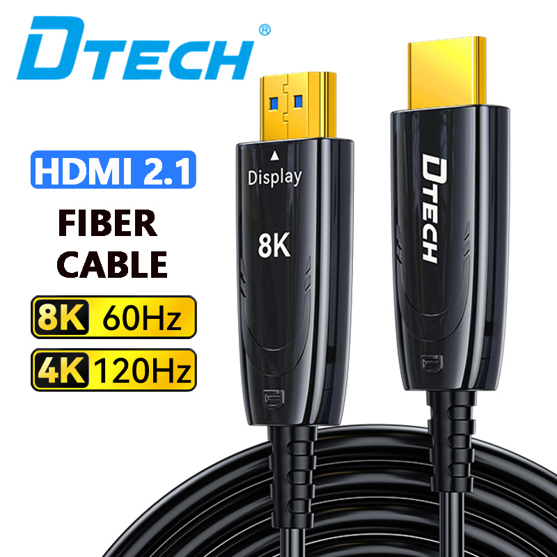 DTECH HDMI Fiber Optical Cable HDMI 2.1 HD 8K/60Hz Engineering ...