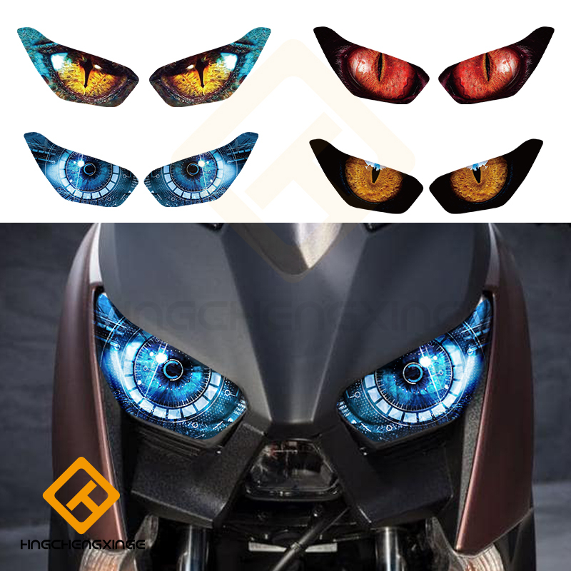 Ya Yamaha XMAX 300 17-20 Years Headlight Sticker Modified Film Horizon ...