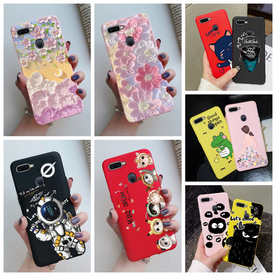 Casing OPPO F9 F9Pro CPH1823 CPH1881 CPH1825 Lovely Pattern Candy Color ...
