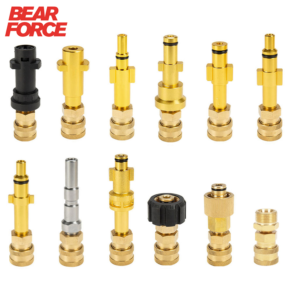 BEAR FORCE Pressure Washer Quick Connector 1/4" to Spray G un Wand ...