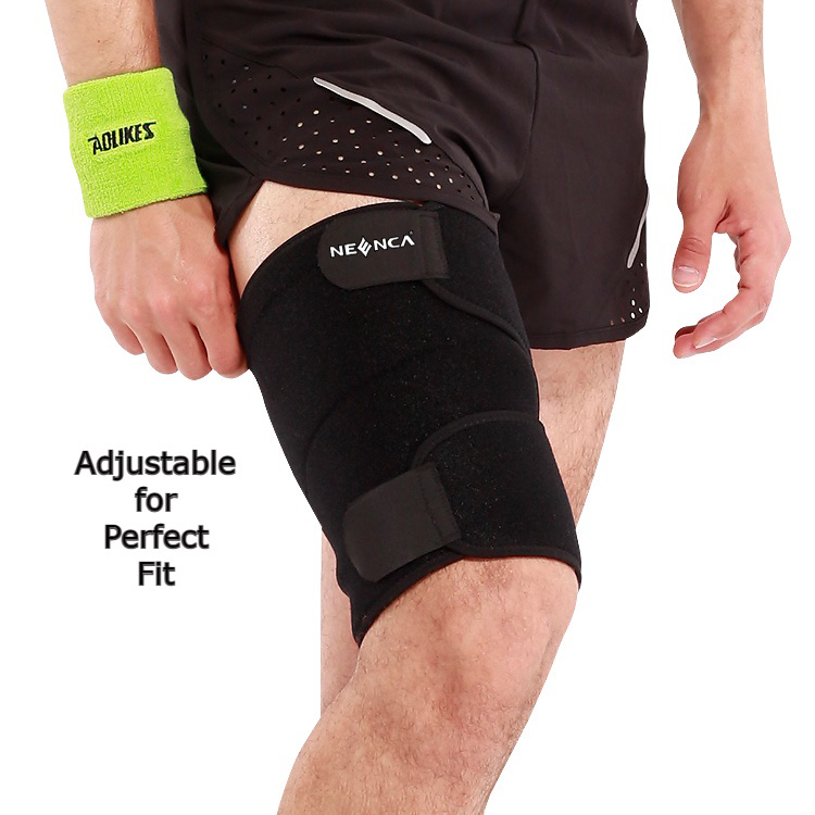 NEENCA Hamstring Adjustable Thigh Guard Support Anti Slip (1 Pc ...