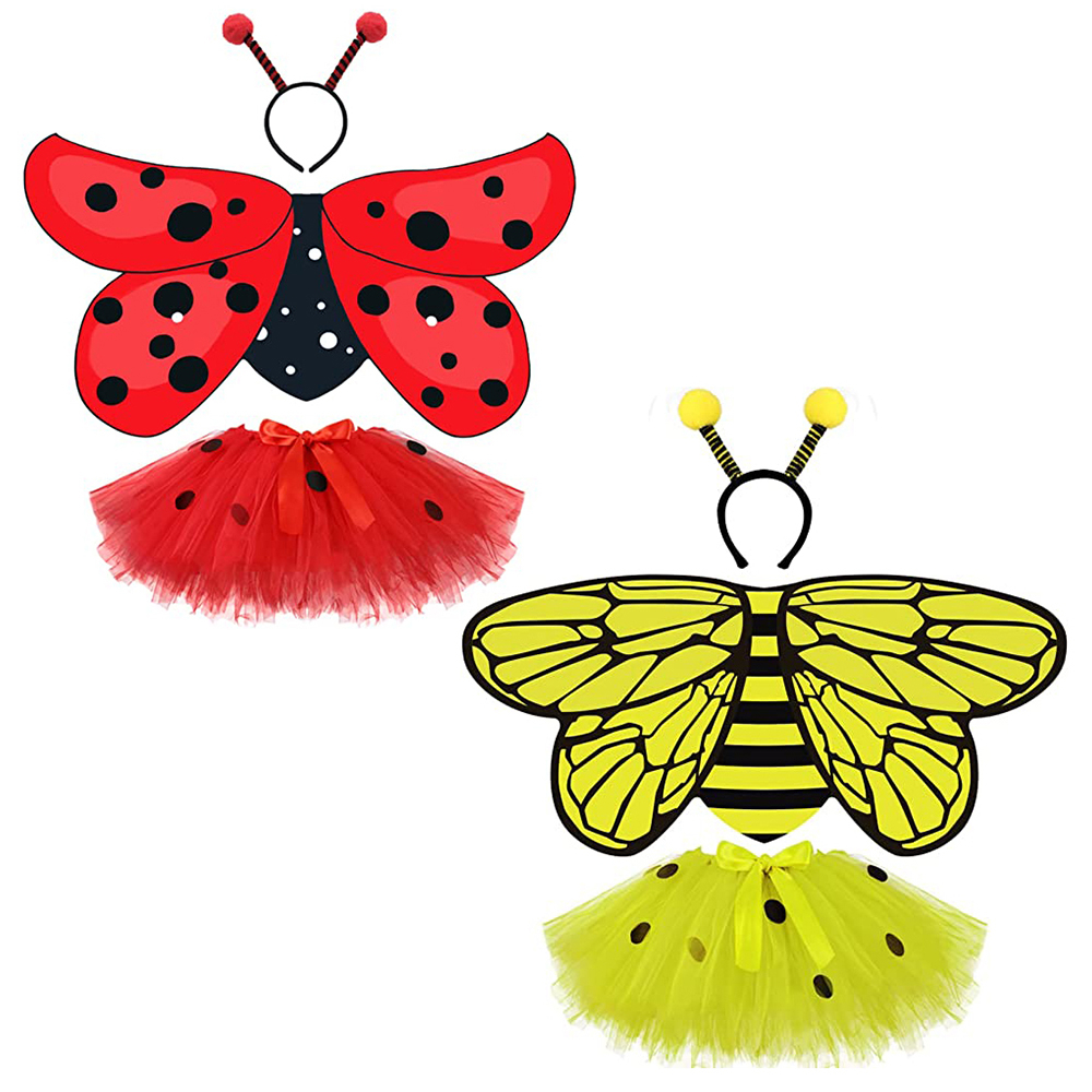 Lovely Butterfly Bees and Ladybug Costume Tutu SKirt with Bowtie ...