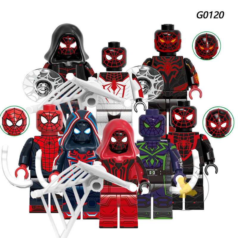New Set of Spider Blocks Toys Mini Man Figures G0120 | Shopee Malaysia