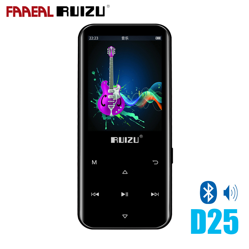 FAAEAL RUIZU D19 Bluetooth MP3 Player Portable Audio Walkman MP3 Music ...