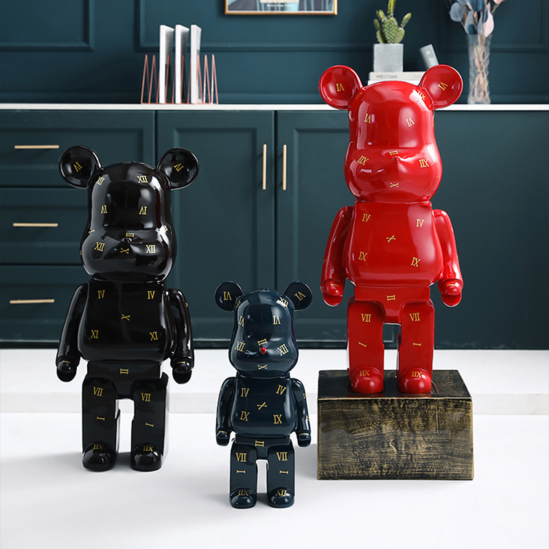 Hy Floor-standing Money Tube bearbrick Building Block Bear Decoration ...