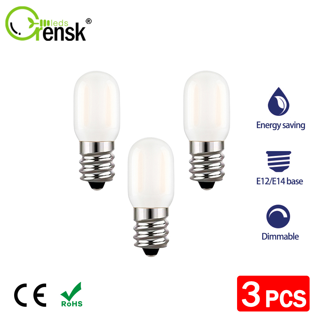 3pcs E12 E14 Mini LED Light Bulb 1W T22 Frosted Filament Bulb 220V Dimmable Glass Lamp Bulb 10W ...