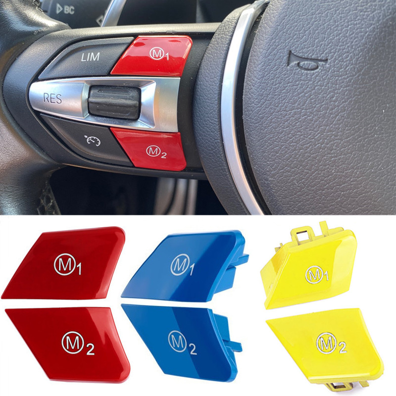 Car Steering Wheel M1 M2 Switch Button Cover Fit For BMW M3 M4 M5 M6 ...