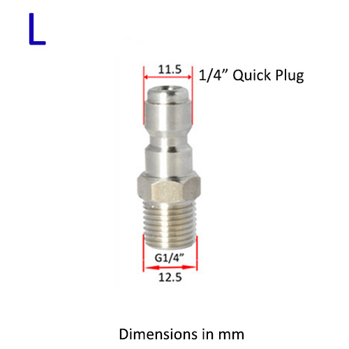 BEAR FORCE Pressure Washer Gun Lance Bayonet Adapter Snow Foam Lance ...