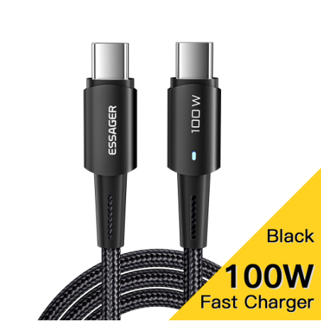 Type-C Fast Charge Cable PD100W 60W for Xiaomi Samsung Huawei Oppo Vivo ...