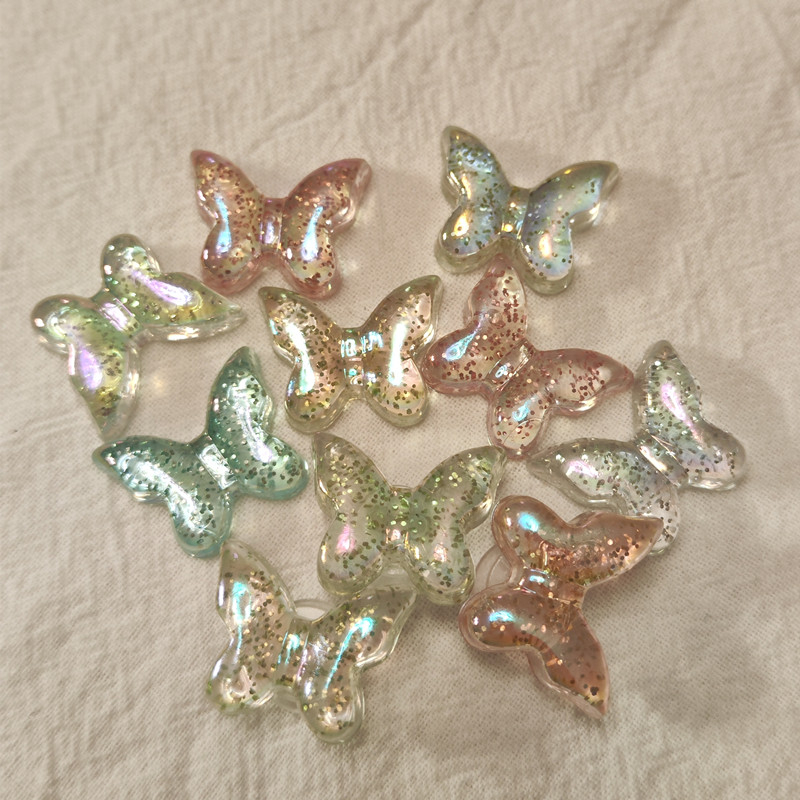 Mermaid and Spicy Pink Butterfly Croc Jibitz Shoe Accessories Charming ...