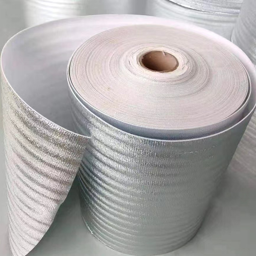 3mm Thick Aluminium Coated PE OPP Foam Roll Sheet Sound Insulation ...