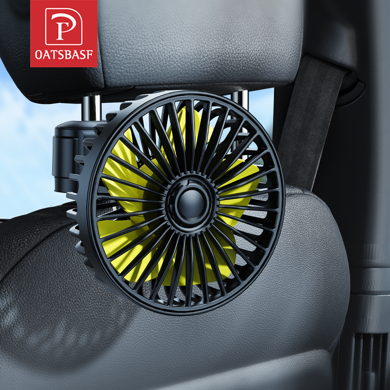 Car Back Fan 3 Speed USB Fan Car Headrest Fan Air Cooling Fan For SUV ...