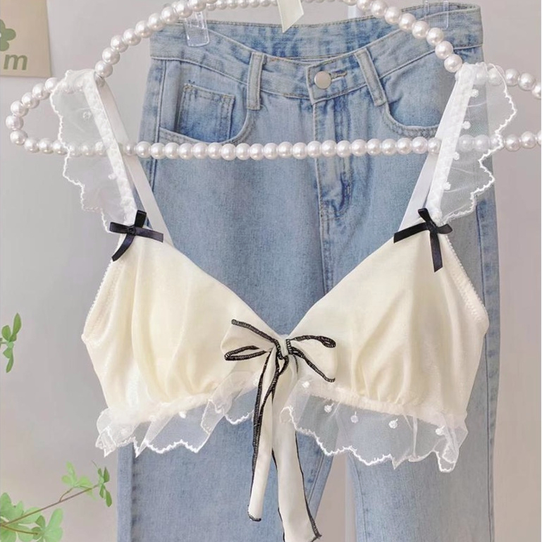 Japanese Girl Lace Rabbit Ears Underwear Female Emotions Wireless Small ...