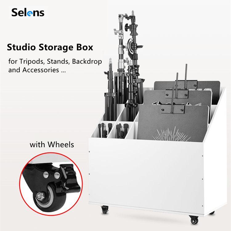 Selens Studio Storage Box Case for Tripods, Stands, Backdrop and ...