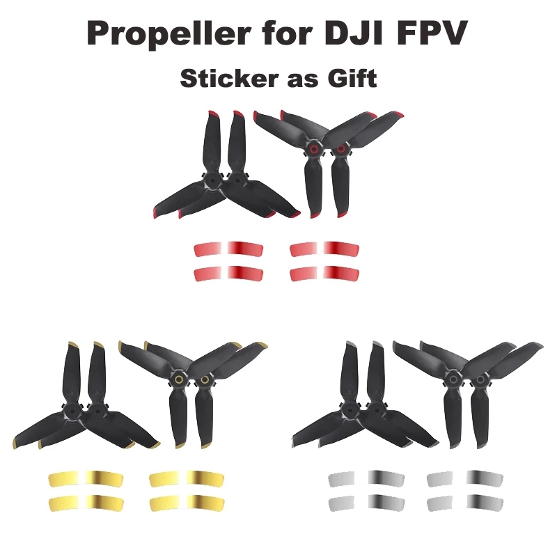 2 pairs 5328S Propeller for DJI FPV Combo Drone Three Leaves Propellers ...
