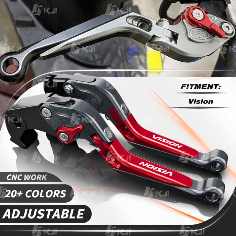 For Honda VISION 110 Brake Lever Set Adjustable Folding Handle Levers ...