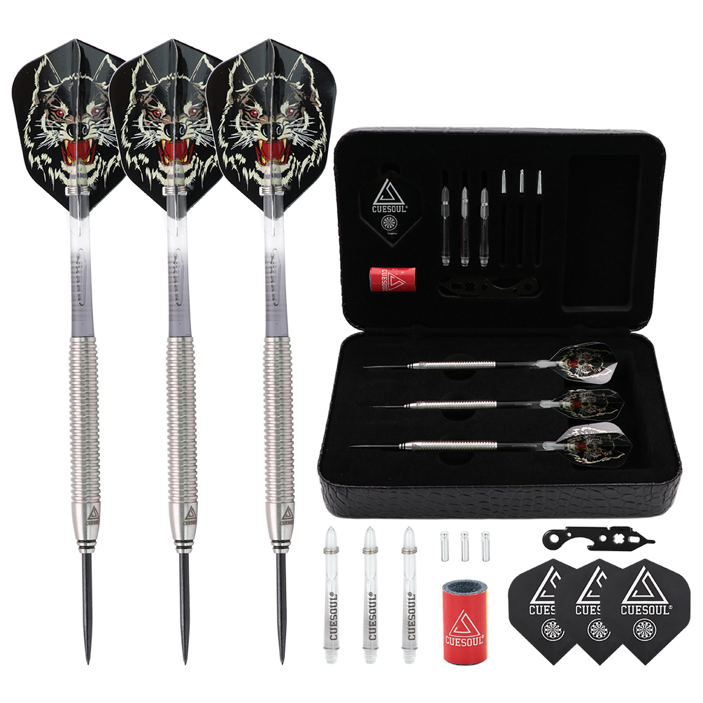 CUESOUL 90% Tungsten Steel Tip Dart Set 21g Dart Barrel Weight ...