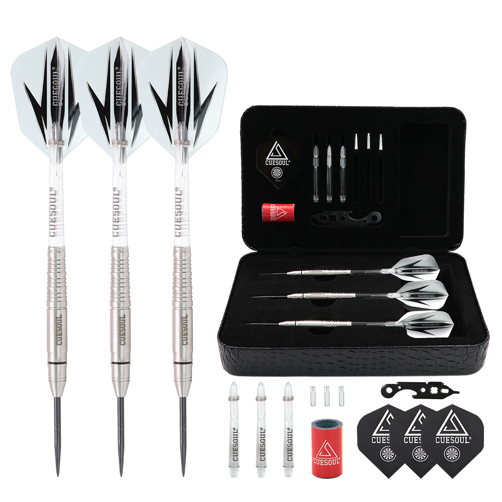 CUESOUL 90% Tungsten Steel Tip Dart Set 21g Dart Barrel Weight ...