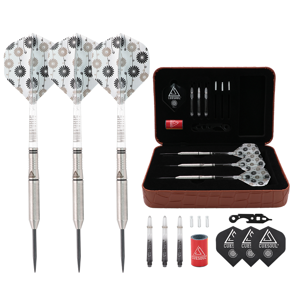 CUESOUL 90% Tungsten Steel Tip Dart Set 21g Dart Barrel Weight ...