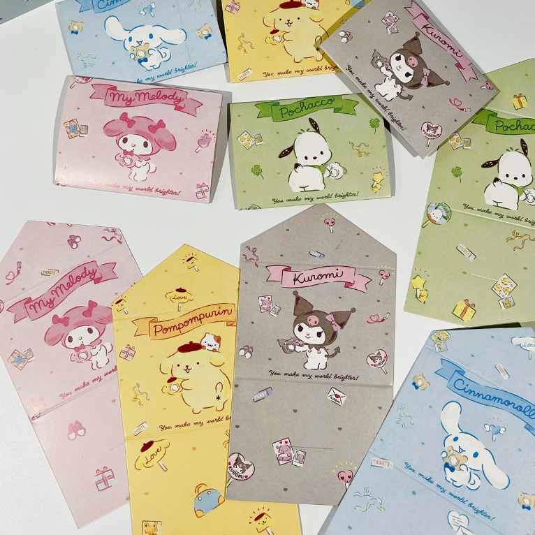 Cute Sanrio Foldable Greeting card Cinnamoroll birthday card My Melody ...