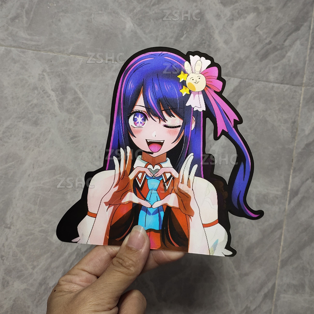 Anime Oshi No Ko Hoshino Ai Motion Sticker Waterproof Decals for Car ...