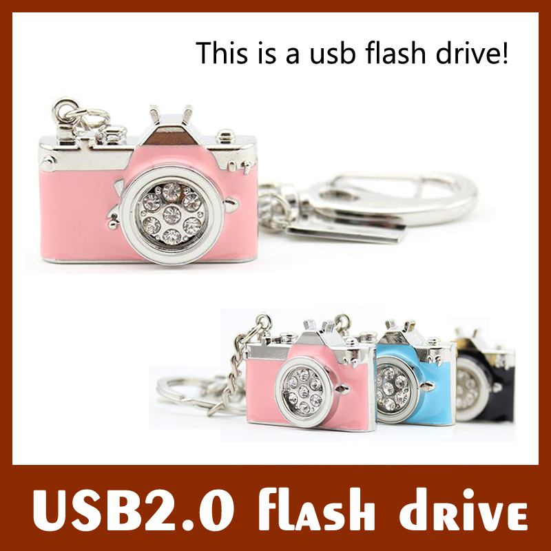 Metal Colour Camera Usb Flash Drive 64gb 32gb 16gb 8gb 4gb Waterproof ...