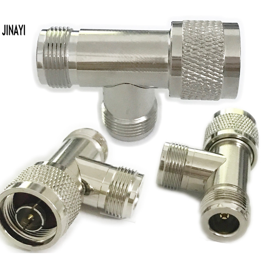 1pc N Female to N male N Female Jack T Type 3 Way Coax Cable Adapter ...