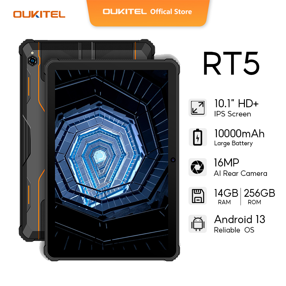 OUKITEL RT5（10000mAh 10.1" FHD+ 14GB + 256GB Android 13 Tablet 16MP ...