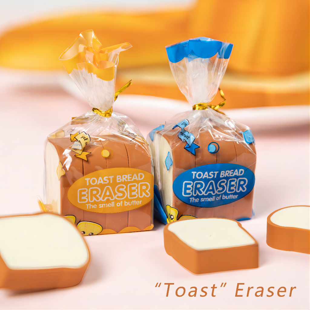 Eraser Creative Simulation Bread Slice Toast Candy Toy Student Fun ...