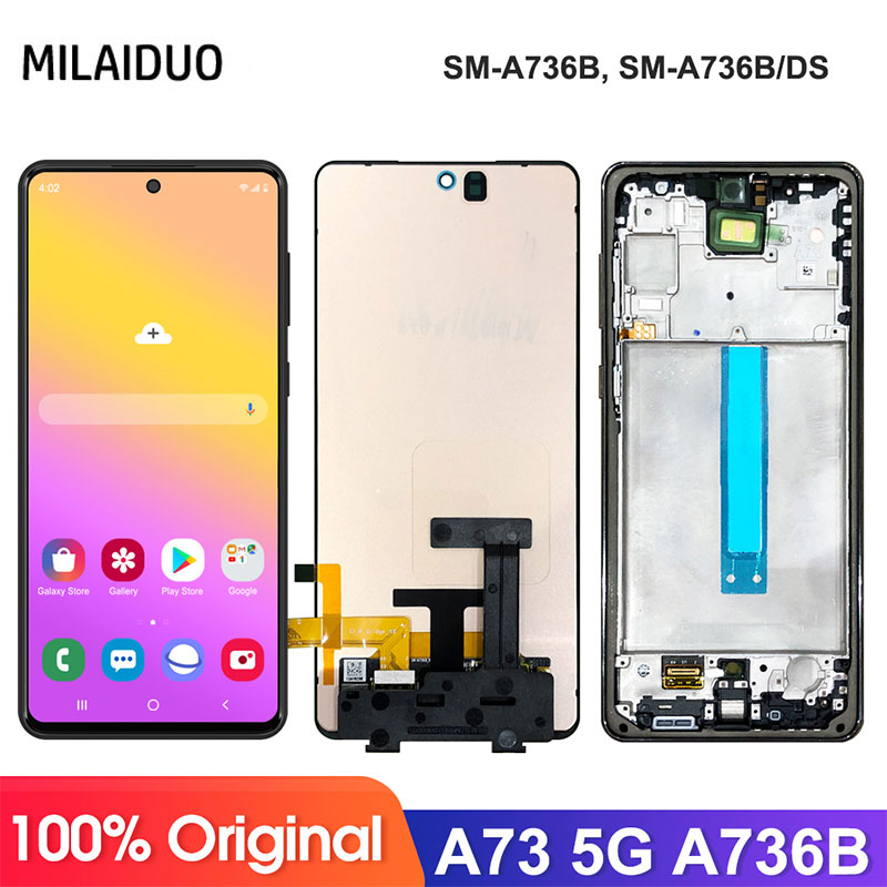 AMOLED Screen for Samsung Galaxy A73 5G A736 A736B Lcd Display Touch ...