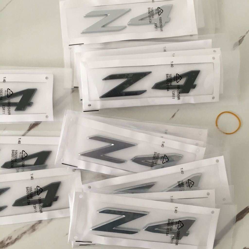 Bmw Z4 Black Trunk Word Mark Tailgate Mark E86 E89 Car Sticker Rear ...