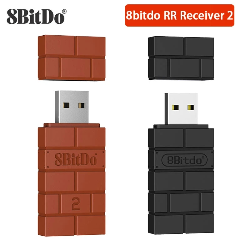 8BitDo USB Wireless Bluetooth Adapter 2 for PC Mac Raspberry Pi ...
