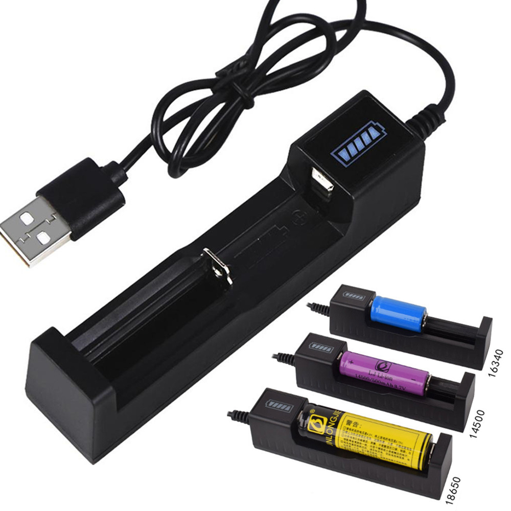 Suitable for 18650 26650 14500 Lithium Ion Battery 3.7V/4.2V USB Single ...