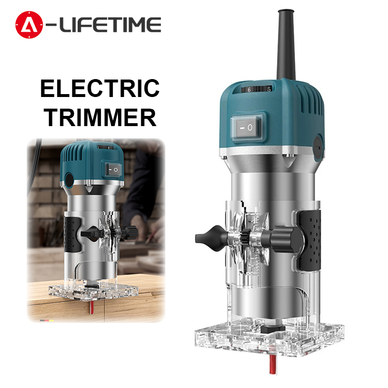 6-speed 800W Woodworking Electric Trimmer Wood Milling Engraving ...
