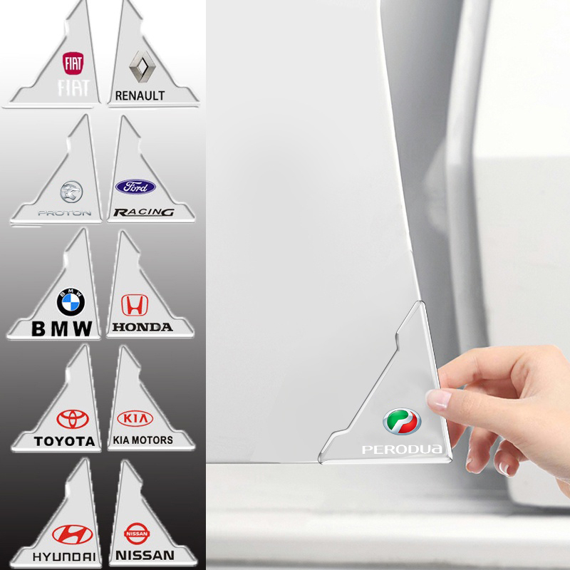 4 pieces Car door corner anti-collision sticker Car door edge corner ...